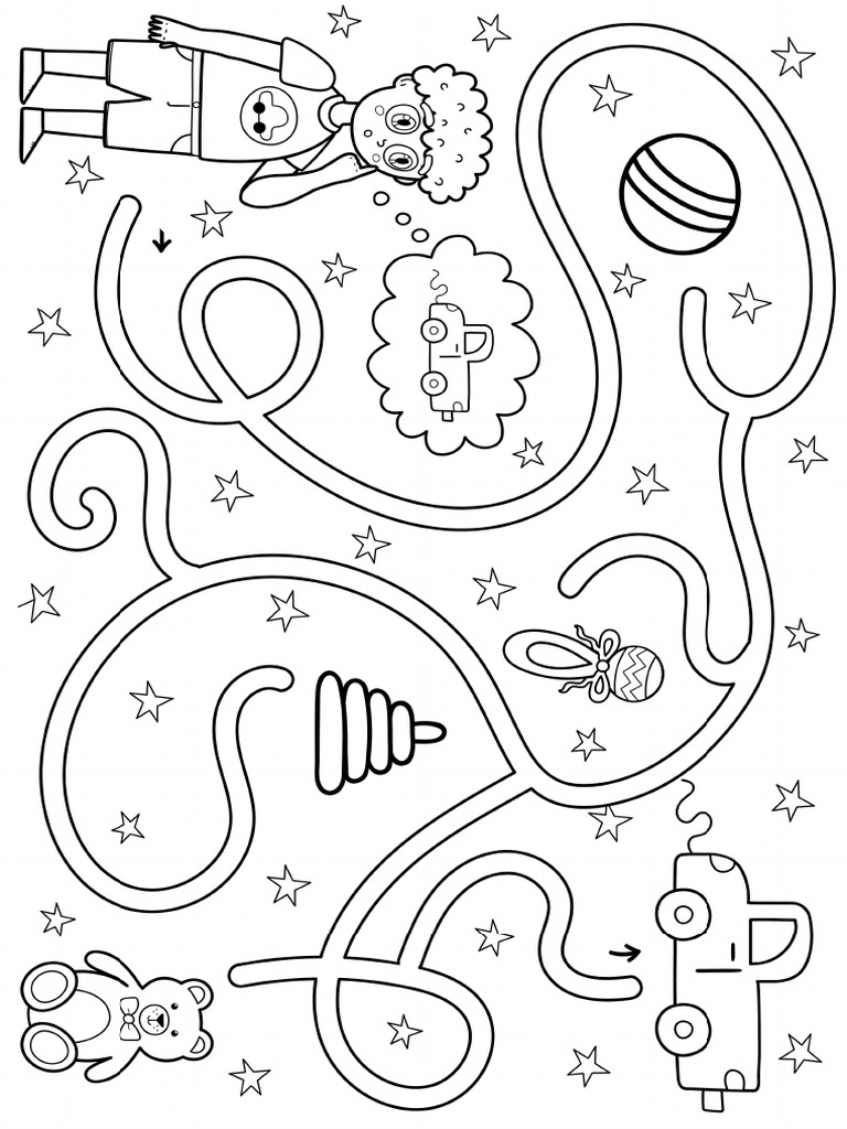 Mamino Blago, Radni Listovi I Bojanka LAVIRINT 3 | PDF