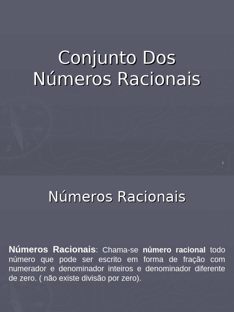 Conjunto Dos Números Racionais | PDF