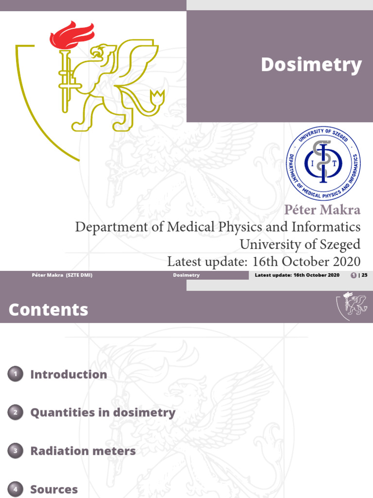 10 Dosimetry | PDF