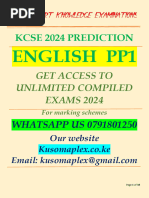 KCSE Pp3 2025 Trial 1 | PDF