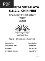 Class 12 Chocolate Analysis Project | PDF | Chocolate | Nature
