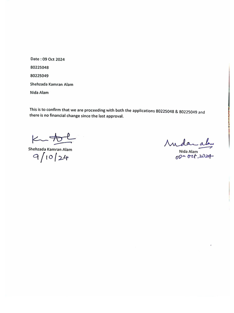 Kamran Alam and Nida Alam - Signed | PDF