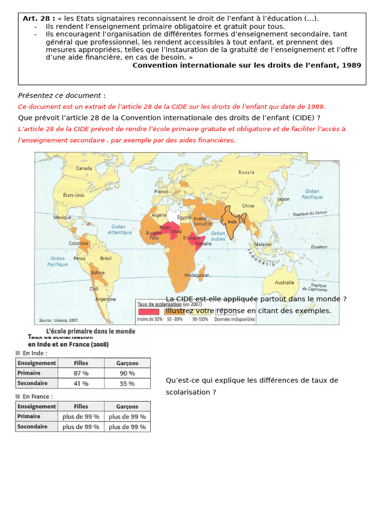 6è - C1 - Séance 2 Correction 1 2 | PDF