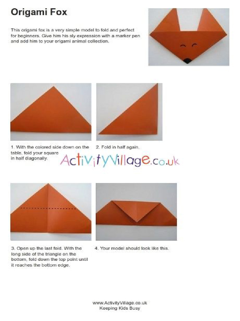 Origami lisica | PDF