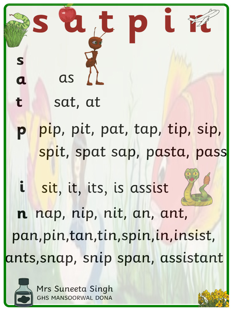 Reading Phonics Group 1 | PDF