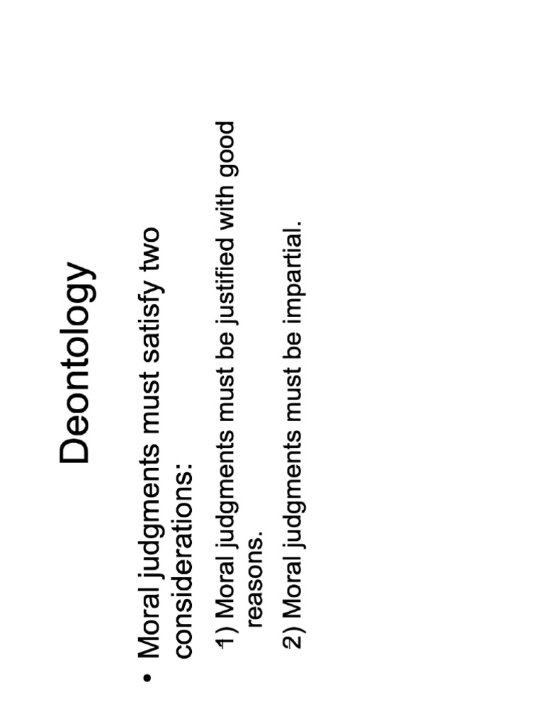 Deontology | PDF