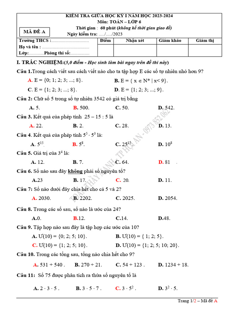6 GKI 23-24 KIM DONG - HOI AN | PDF