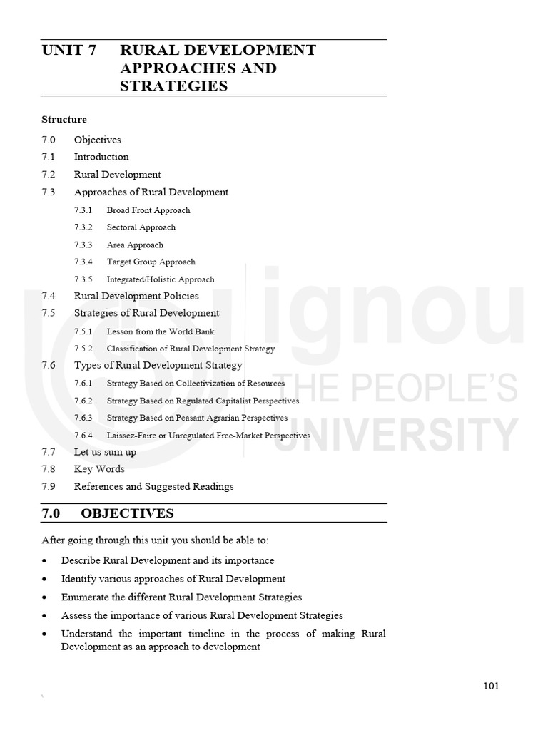 Rural Dev, Dece | PDF