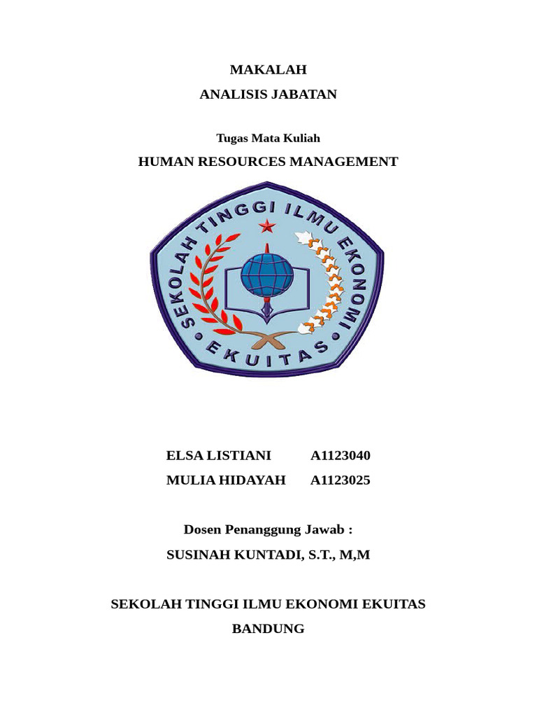Kel-3 Analisis Jabatan | PDF