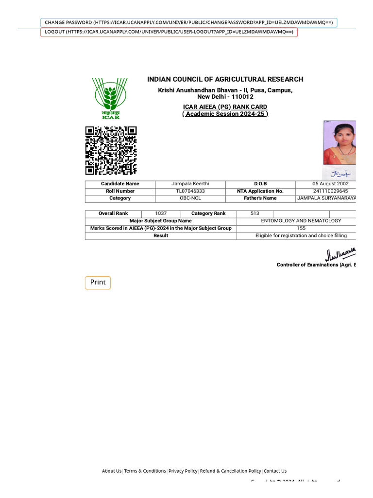 Indian Council of Agricultural Research | PDF