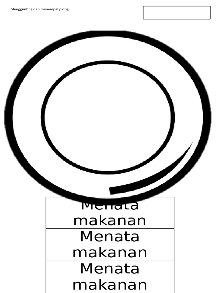 Menggunting Dan Menempel Piring | PDF