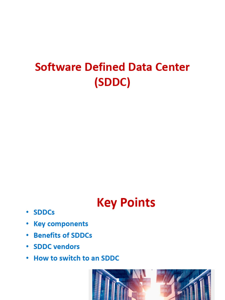9-Software Defined Data Center (SDDC) - 08-08-2024 | PDF | Virtualization | Cloud Computing