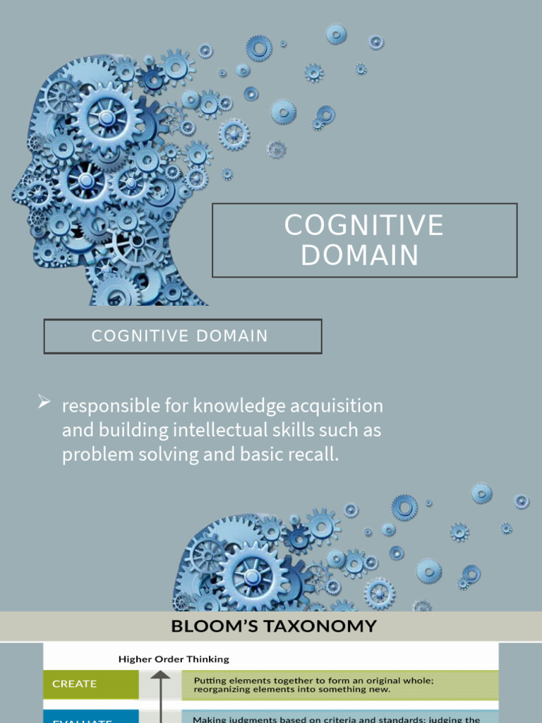 Cognitive Domain | PDF | Career & Growth