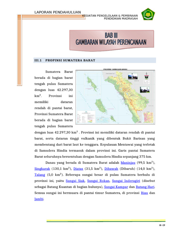 Gambaran Umum Wilayah Perencanaan | PDF