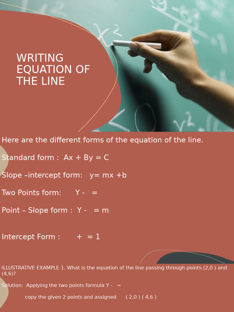 Writing-Equation-Of-The-Line 3 | PDF