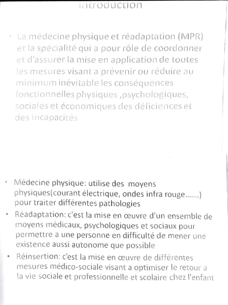 MPR Thérapeutiques Non Médicamenteuses | PDF