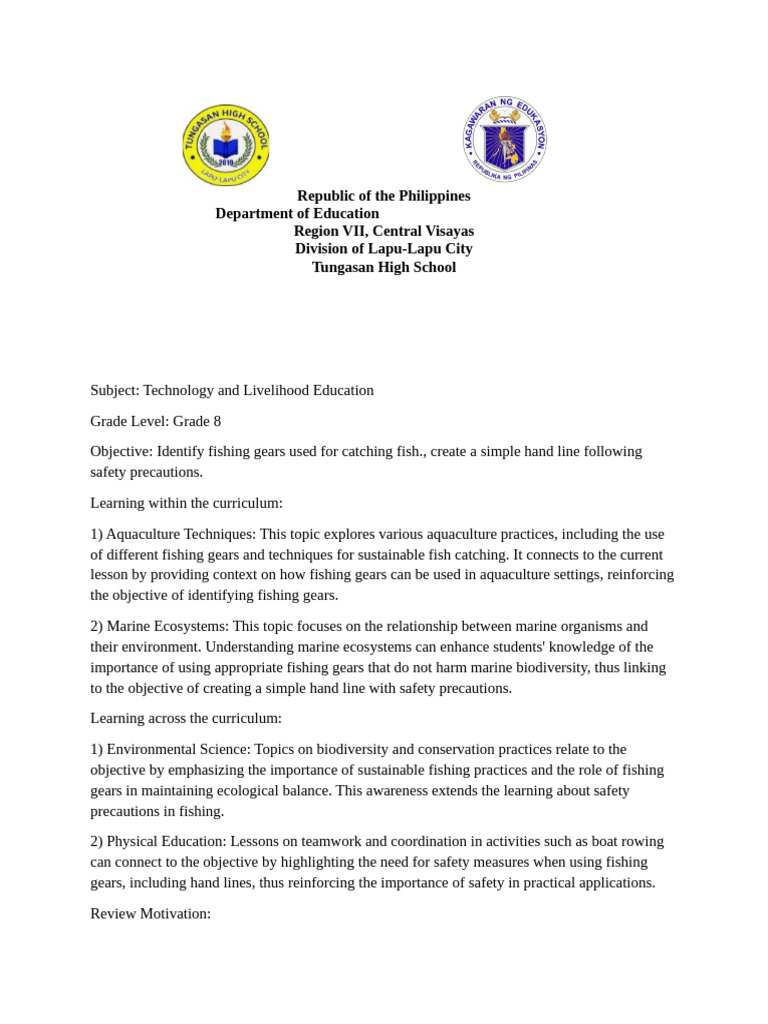 Grade 8 Tle Q2 Lesson 2 Lesson Plan | PDF