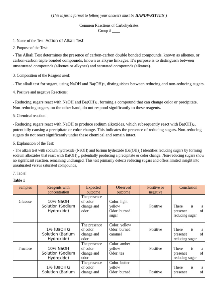 Action of Alkali Test | PDF