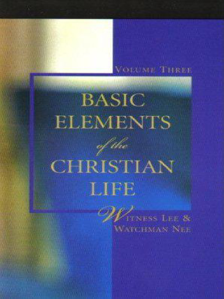 Basic Elements of Christian Life 3 | PDF