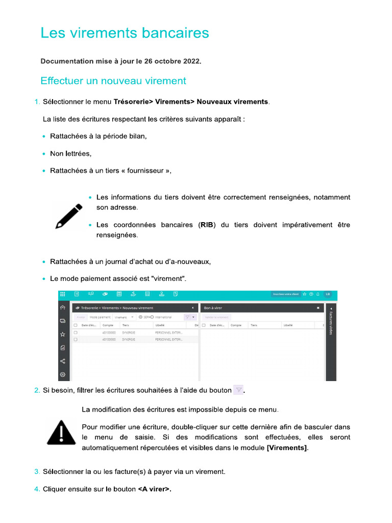 Virements Bancaires | PDF