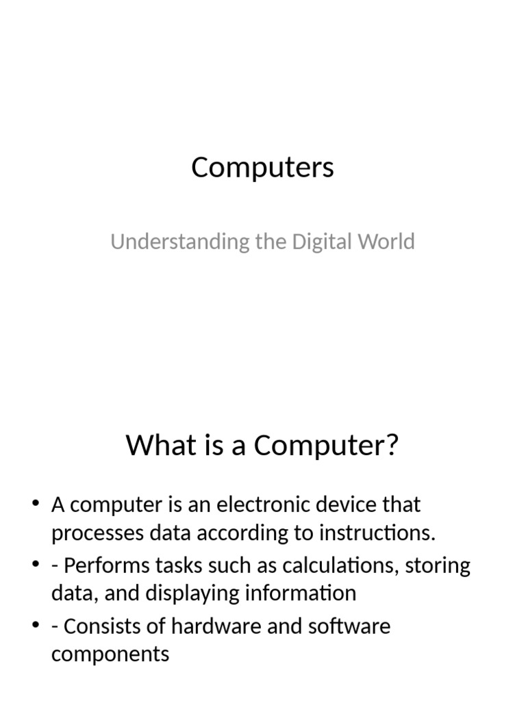 Computers_Presentation | PDF