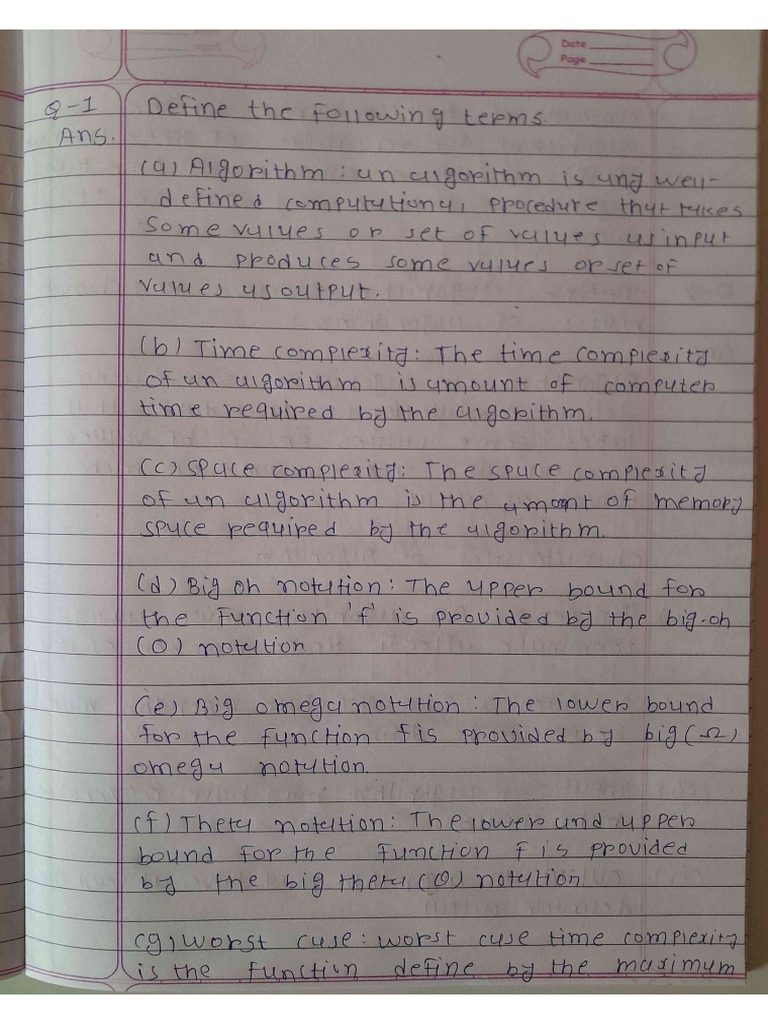 ADA Ass-1 Solutions | PDF