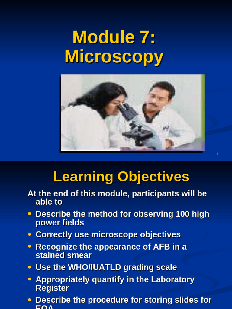 Module 7 Microscopy-Power Point | PDF