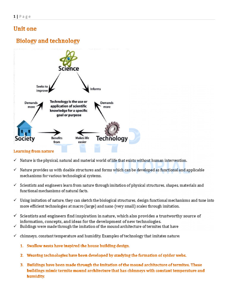 Biology g11 Unit 1 | PDF