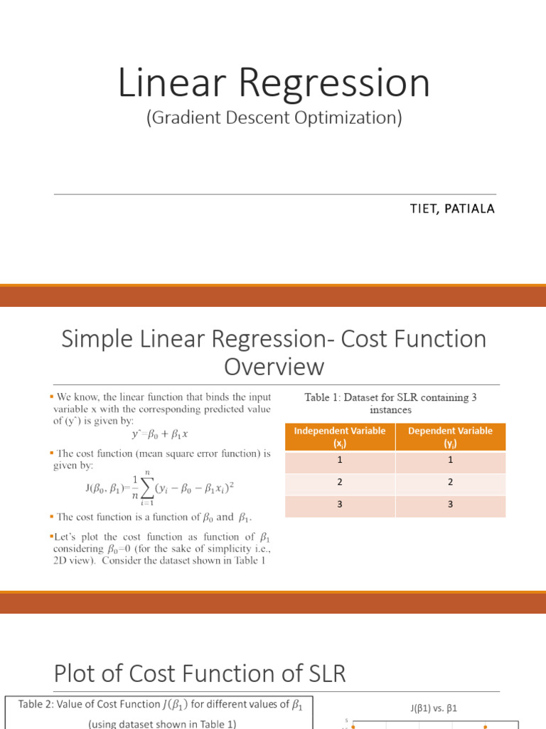 12-Linear Regression Gradient Descent | PDF