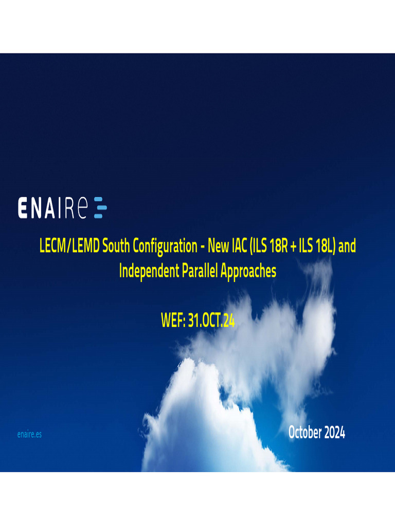 Newsletter New IAC ILS 18L 18R South Configuration Independent Parallel ...