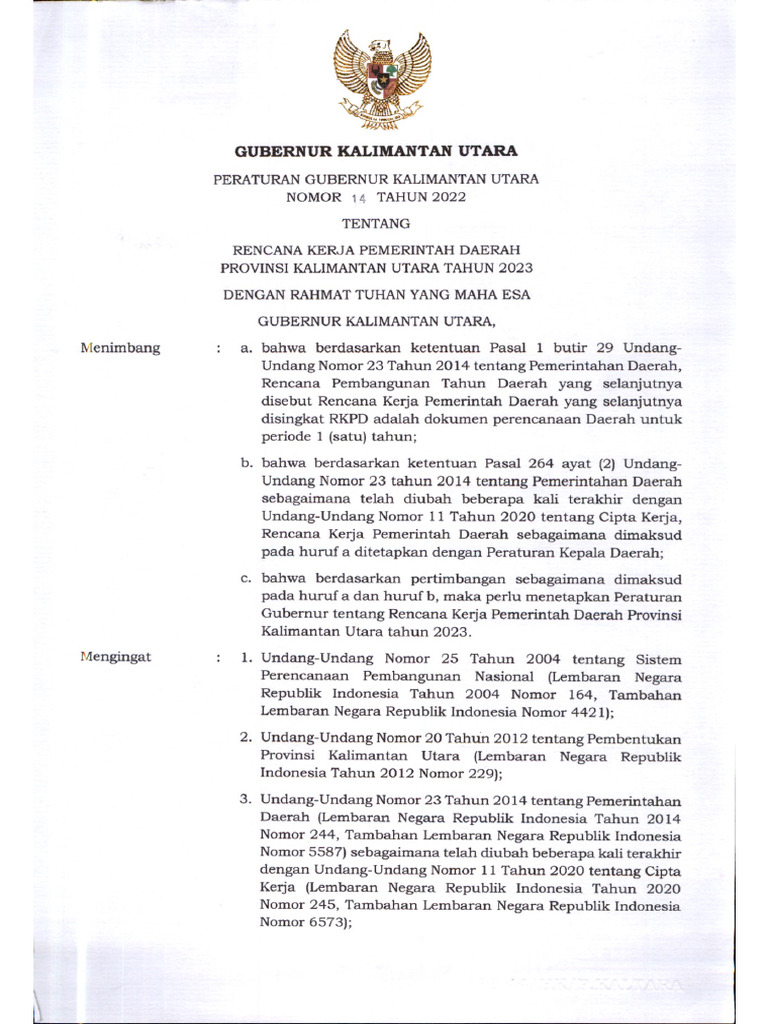 PERGUB-14-2022 (2) | PDF