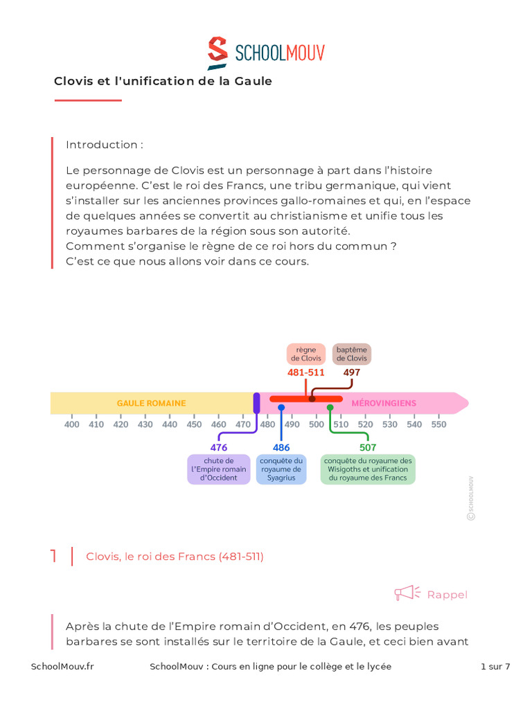 Clovis Et L'unification de La Gaule V | PDF