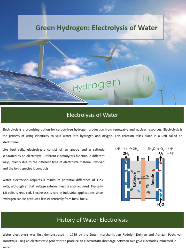 Water Electrolysis | PDF