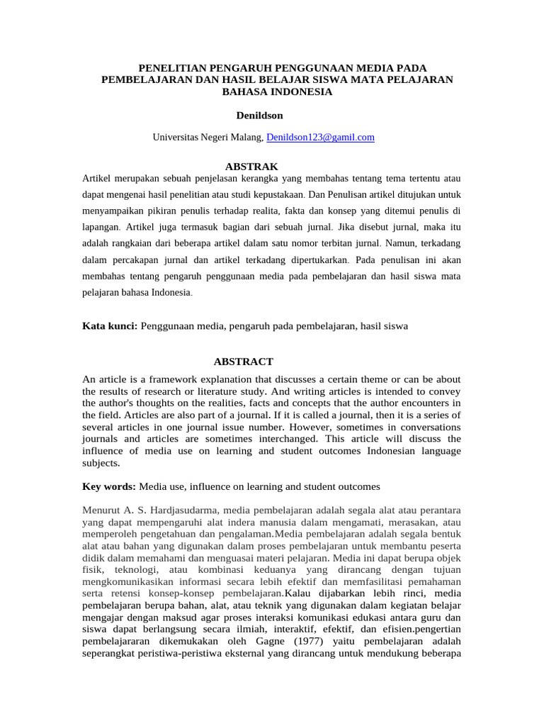 Artikel Penutup | PDF