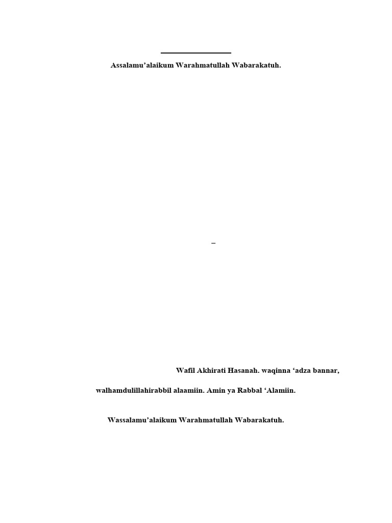 Doa Pembuka Acara lomba | PDF