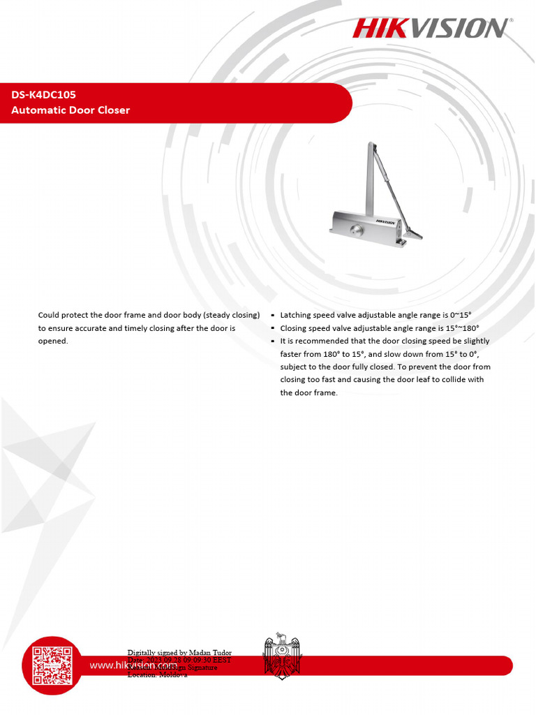 Datasheet Ds-K4dc105.signed | PDF