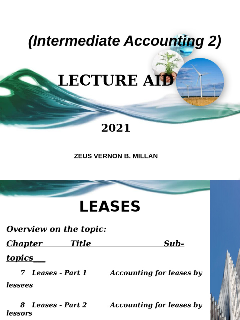 Chapter 7 Leases Part 1 Updated (Autosaved) | PDF