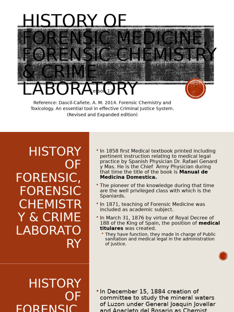 Lesson 1.b History of Forensic Laboratory in The Philippines | PDF