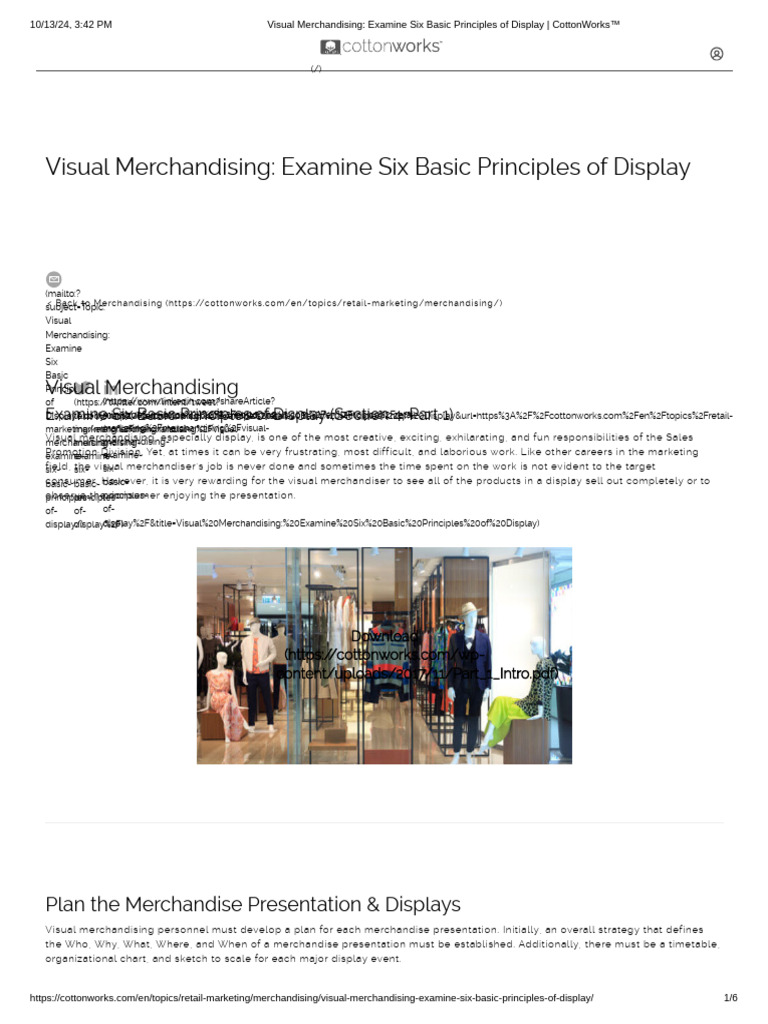 Visual Merchandising_ Examine Six Basic Principles of Display ... Visual Merchandising_ Examine Six Basic Principles of Display ...