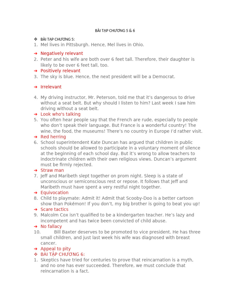 BÀI TẬP CHƯƠNG 56-TDPB | PDF