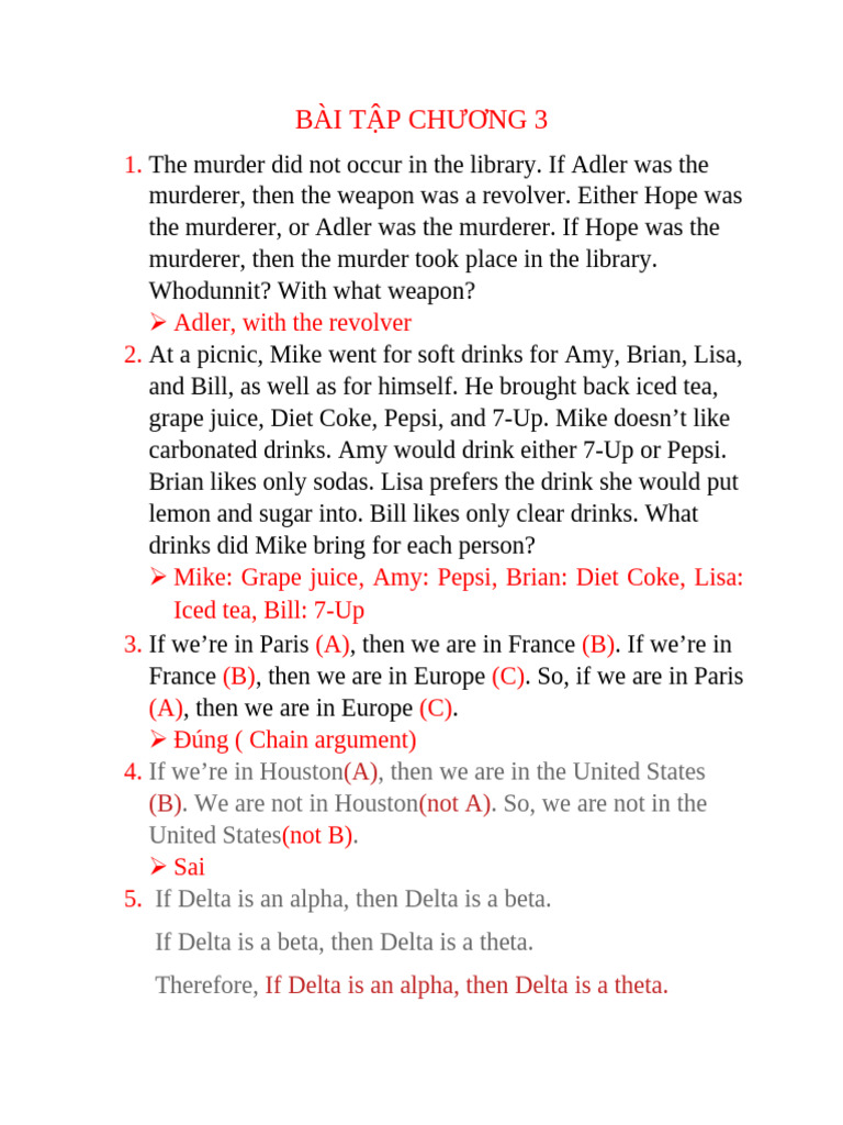 BÀI TẬP CHƯƠNG 3-TDPB | PDF
