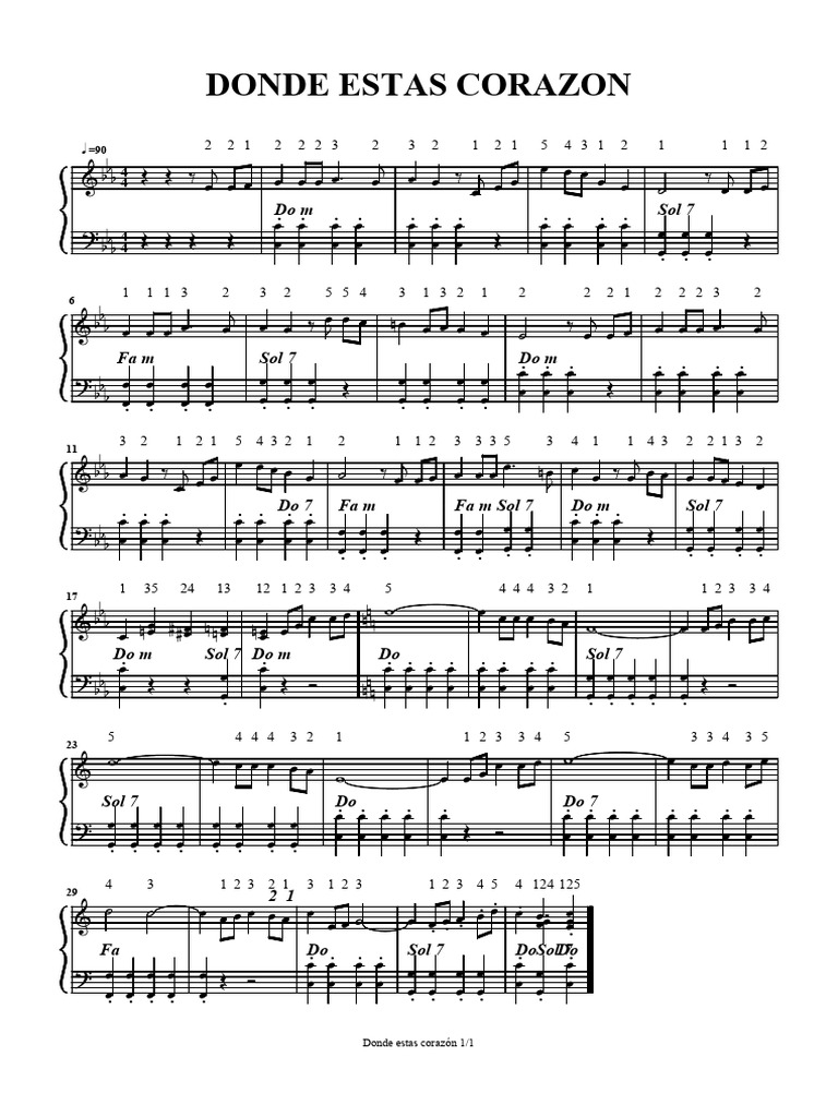 Donde Estas Corazon | PDF
