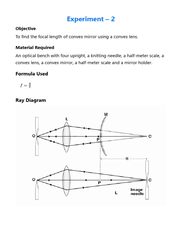 CBSE Class 12 Physics Practical B exp2 | PDF