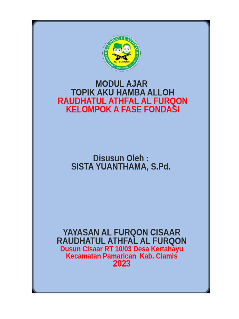 Modul Ajar M2 Kel A | PDF