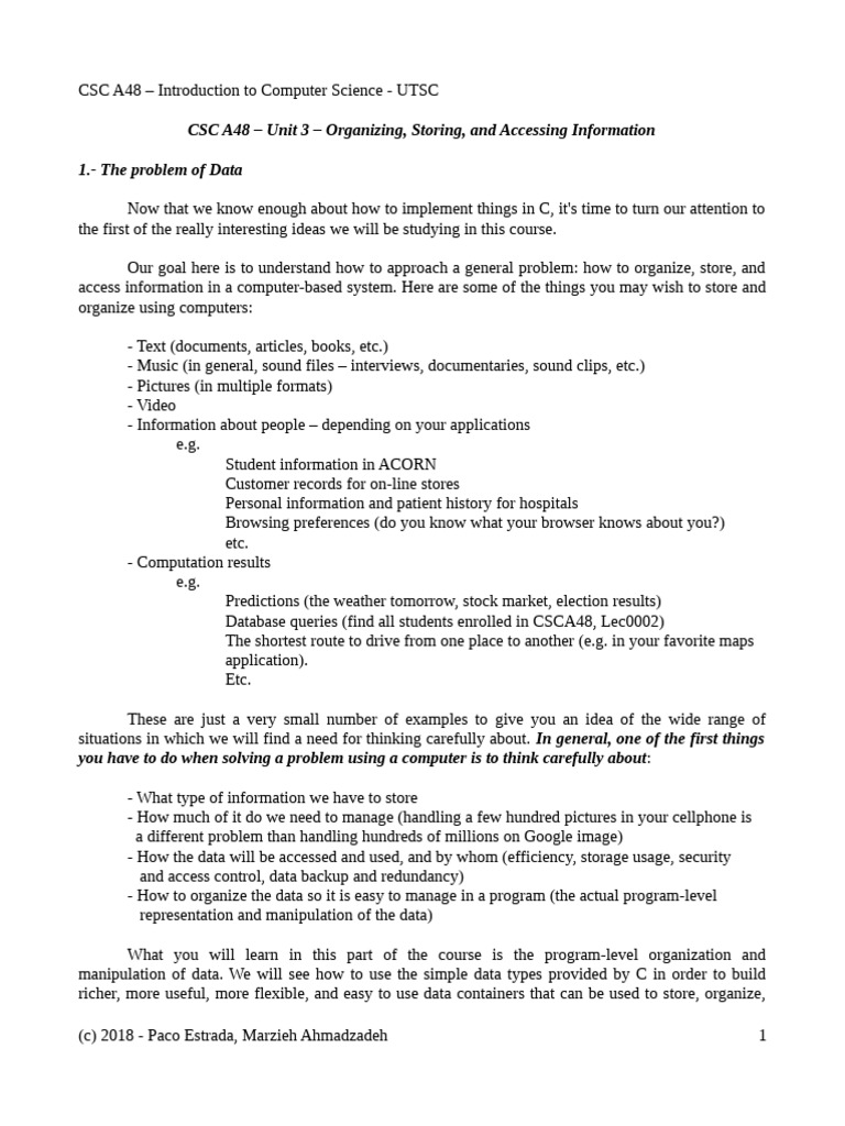 CSCA48 Unit3 Notes | PDF