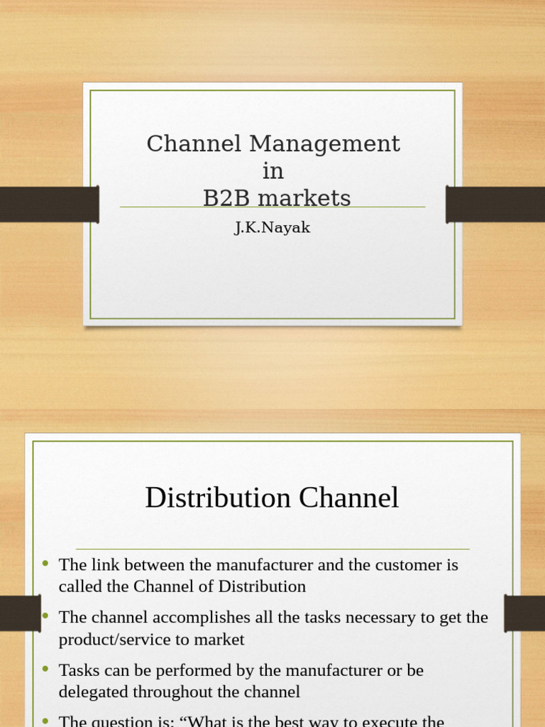 B2B Channel | PDF