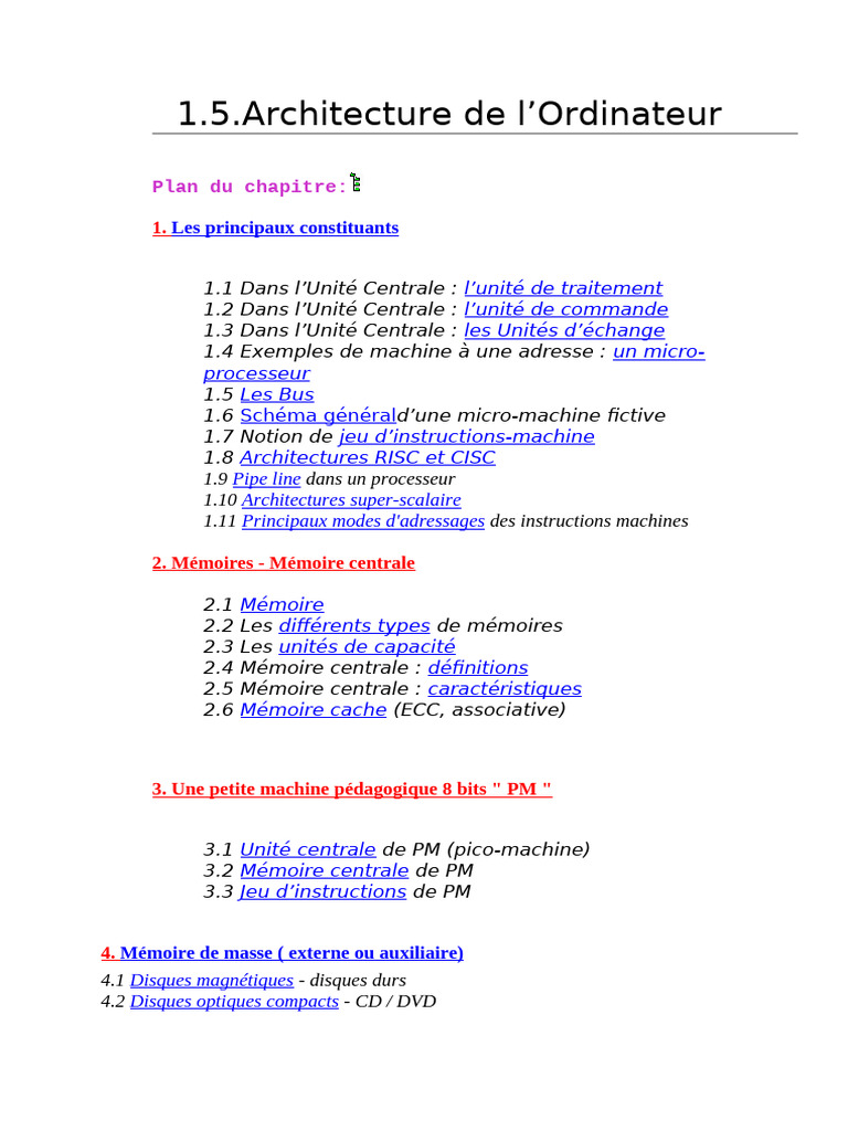 Architecture PC | PDF