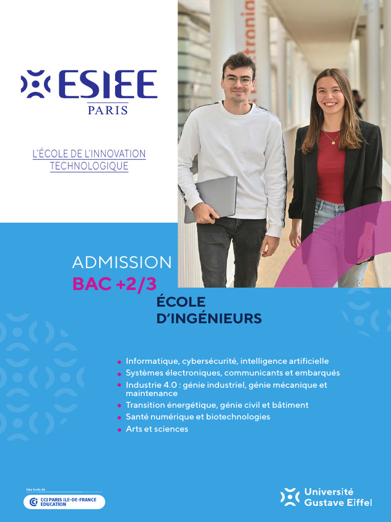 Brochure Bac 2 3 Esiee Paris 2023 2024 | PDF