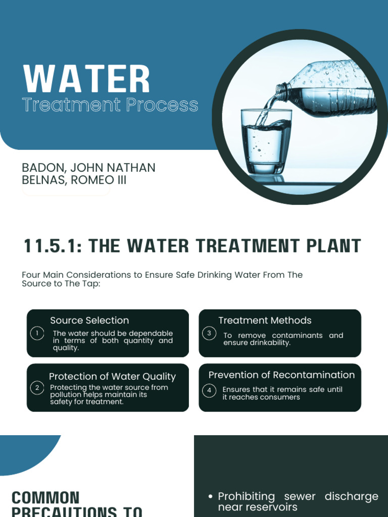 Water Treatment Process | PDF