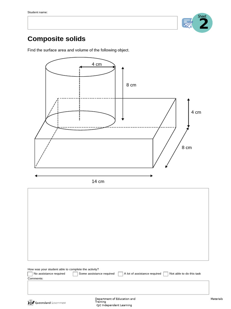 5.Unit3_T2_Sheet2_ Composite Solids_WR | PDF